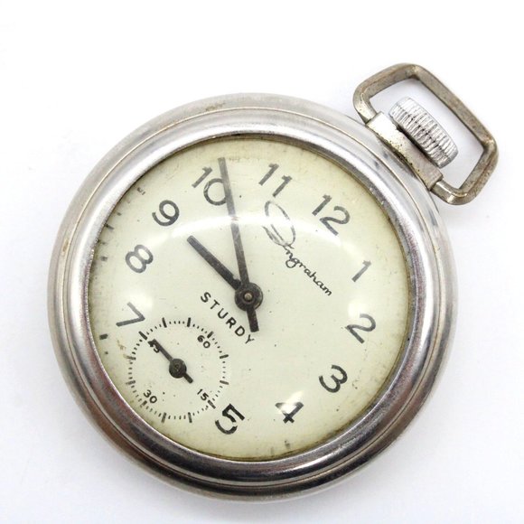 Ingraham | Accessories | Vintage Ingraham Sturdy Pocket Watch Unisex ...